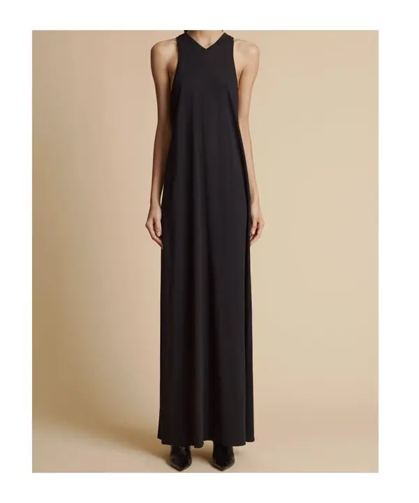 Khaite Vernetta Sleeveless Maxi Dress