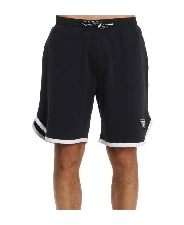 Emporio Armani Logo Drawstring Shorts - Black