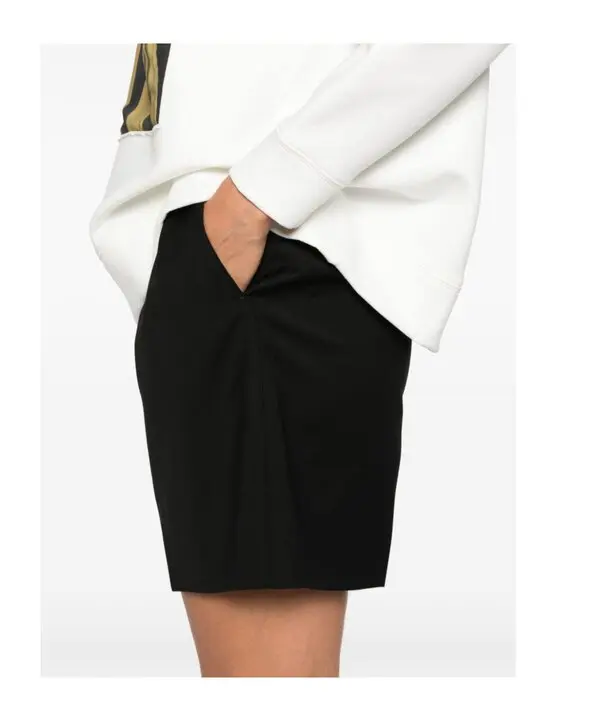 Max Mara Jessica Pleated Detail Shorts - Black
