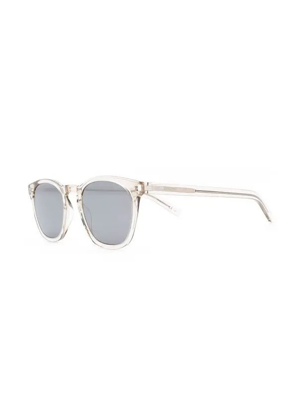 Saint Laurent Slim Rectangular Sunglasses - Gray