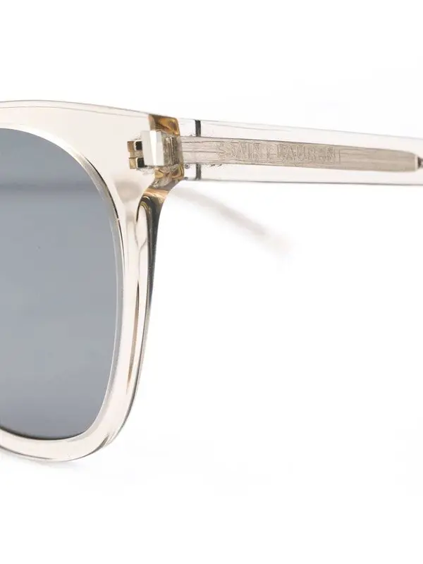 Saint Laurent Slim Rectangular Sunglasses - Gray