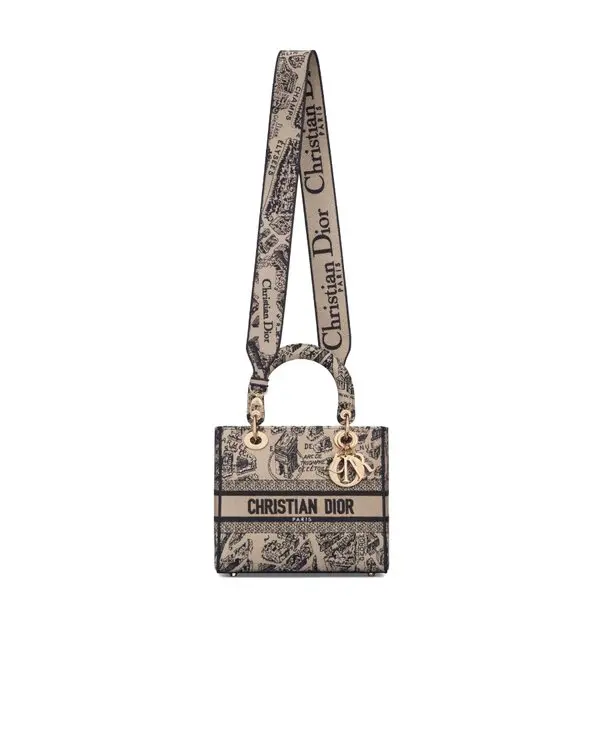Dior Medium Lady D-lite Bag - Nude