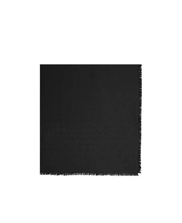 Saint Laurent Large Square Scarf - Black