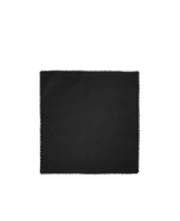 Saint Laurent Large Square Scarf - Black
