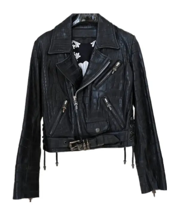 Chrome Hearts Long-sleeved Leather Jacket