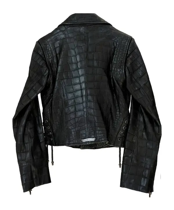 Chrome Hearts Long-sleeved Leather Jacket
