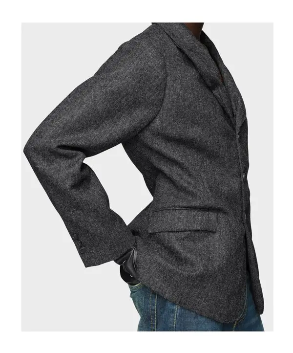 MAISON MARGIELA Single-breasted Blazer - Dark Gray