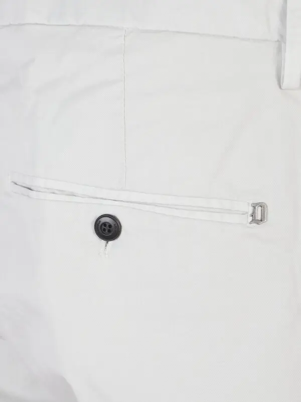 DONDUP Mid-rise Straight Leg Trousers - White