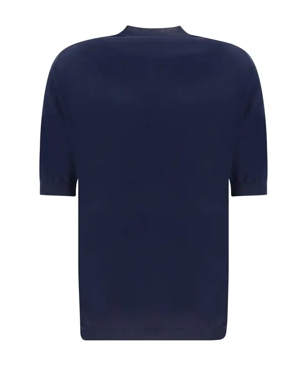 Bottega Veneta Logo Embroidered Knitted Top