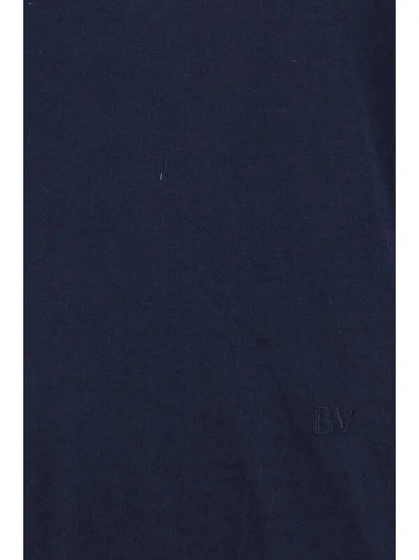 Bottega Veneta Logo Embroidered Knitted Top