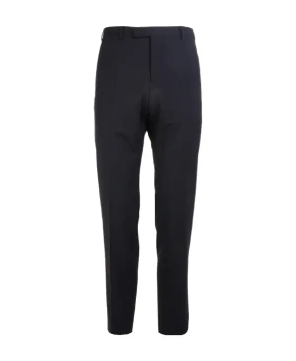 Emporio Armani Wool Tailored Trousers - Black
