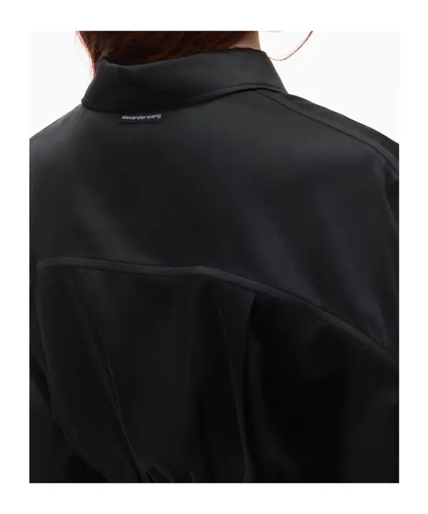 Alexander Wang Satin Slip Dress With Jacket
