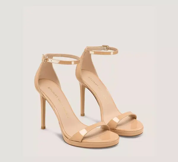 STUART WEITZMAN Nudist Platform Stiletto Sandals - Drab