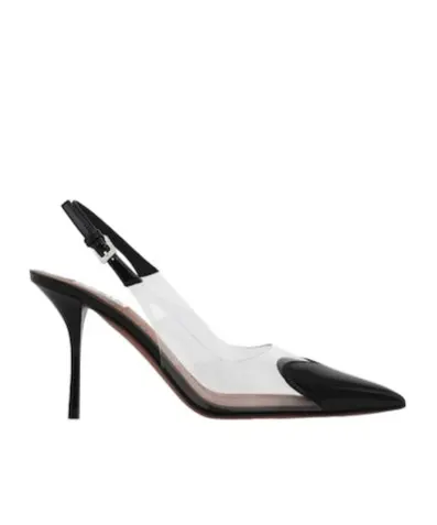 Alaïa Le Coeur Pointed Toe Slingback Pumps