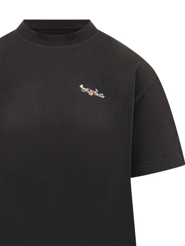Off-White Arrow Flower Printed Crewneck T-shirt