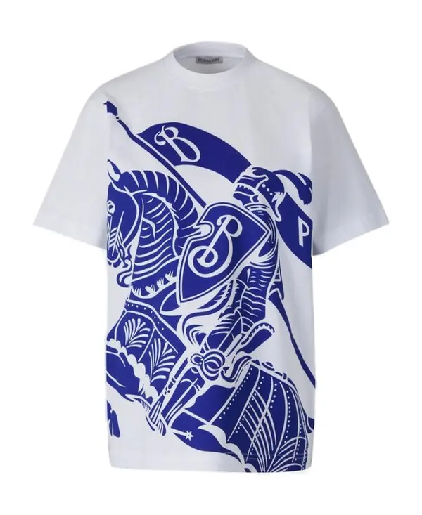 Burberry Graphic Printed Crewneck T-shirt - White
