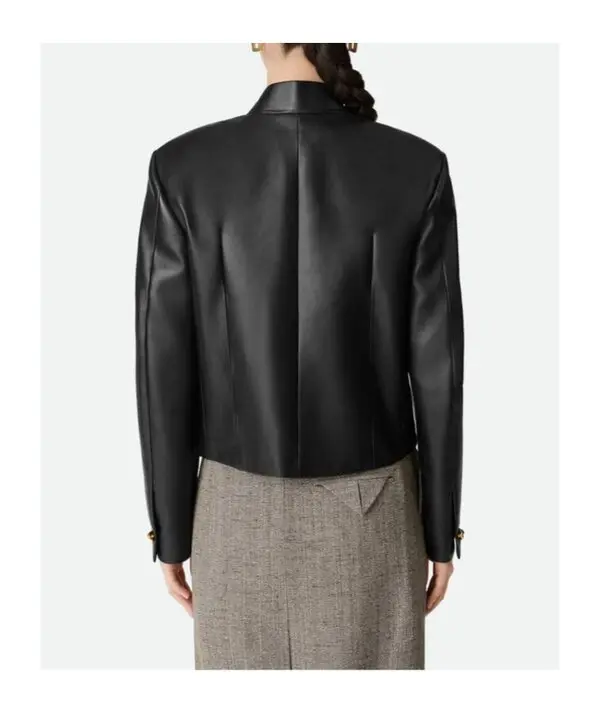 Bottega Veneta Knot Detailed Leather Blouson