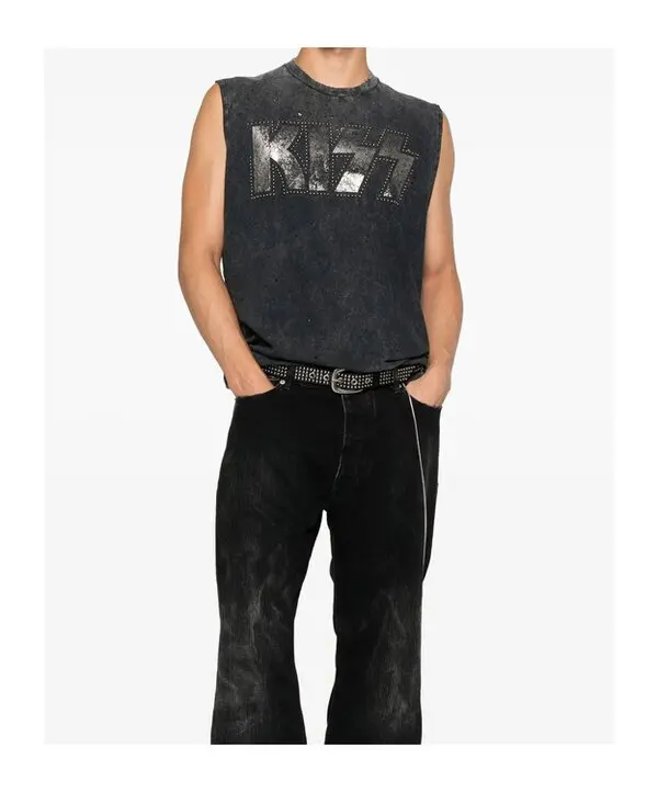 Dsquared2 X Kiss Crewneck Studded Tank Top
