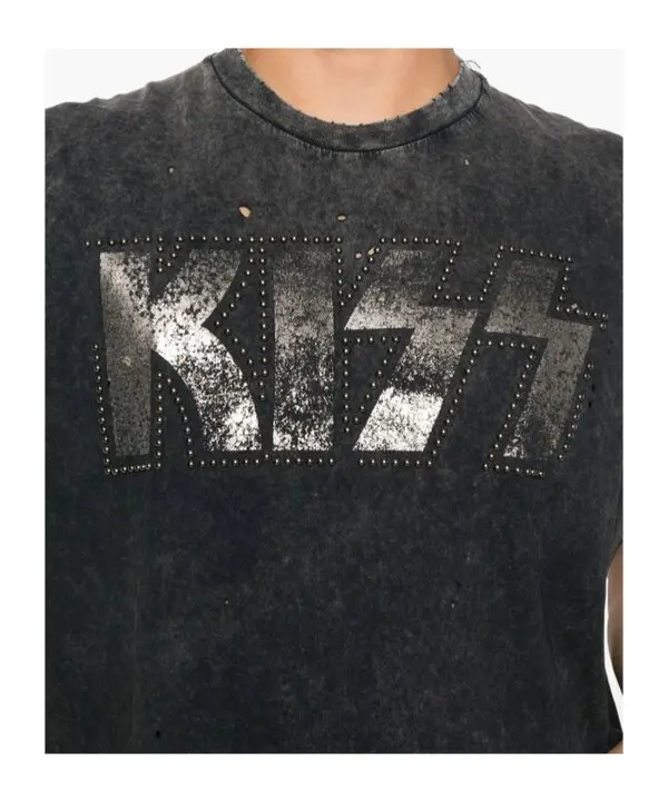 Dsquared2 X Kiss Crewneck Studded Tank Top