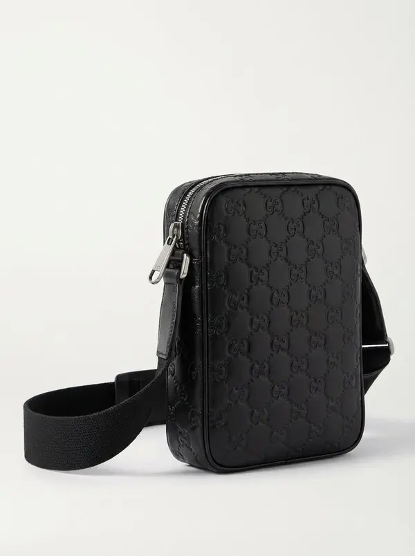 Gucci Gg Emblem Small Crossbody Bag - Black