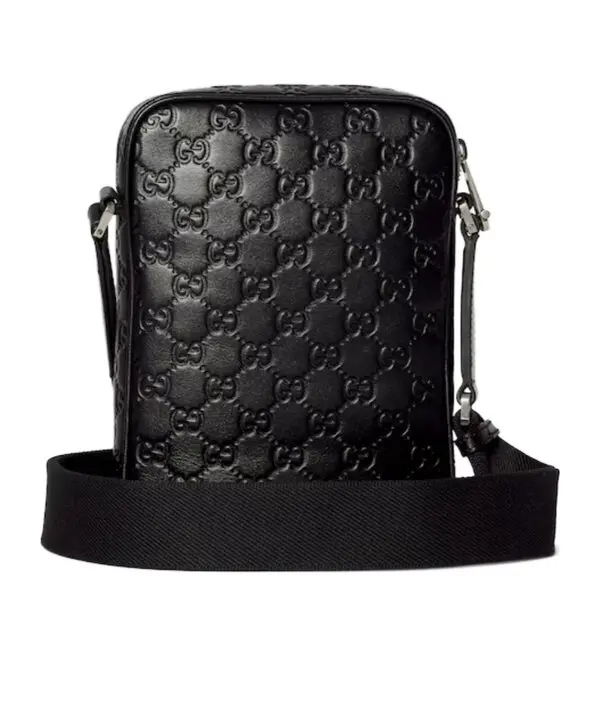 Gucci Gg Emblem Small Crossbody Bag - Black
