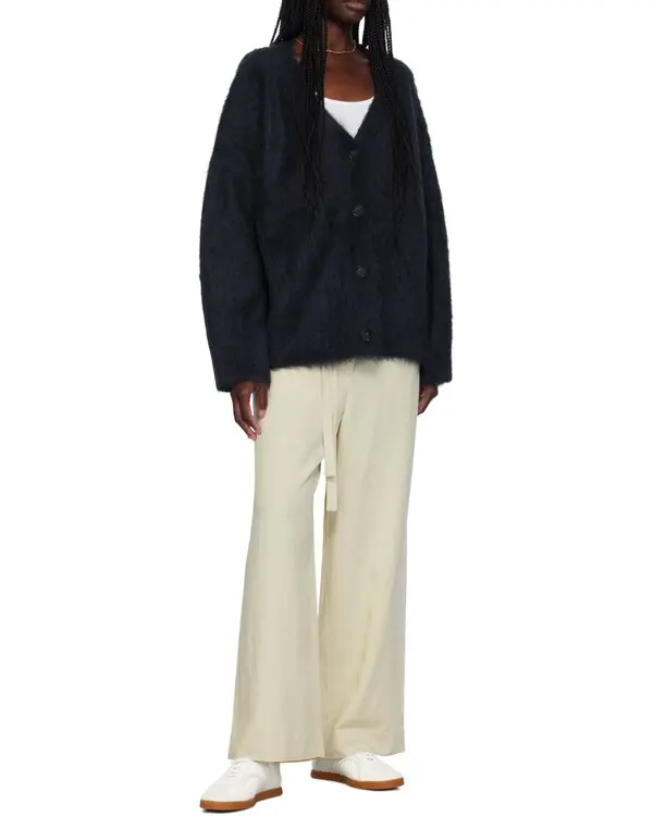 TOTEME Belted Wide-leg Trousers - White