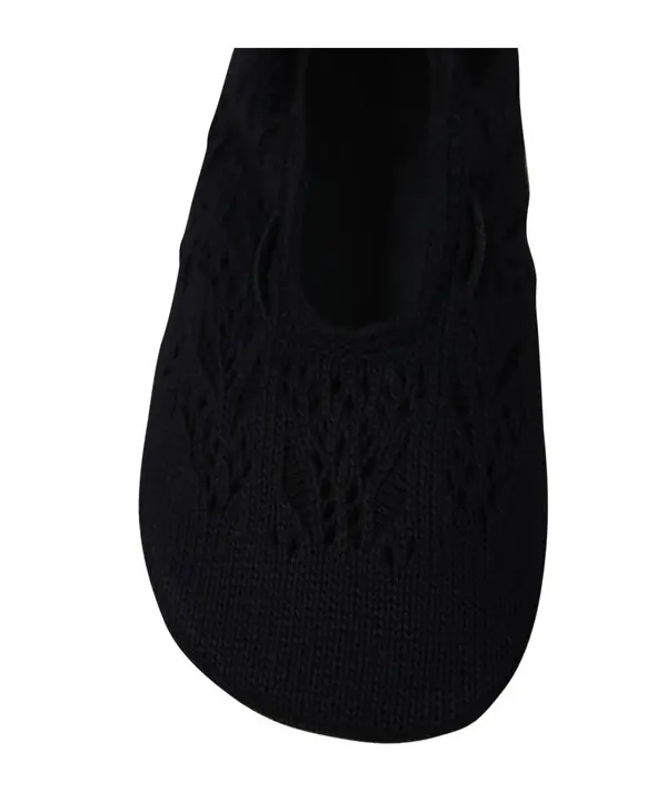 ALOHAS Rosemary Ballet Flats With Tie Fastening - Black