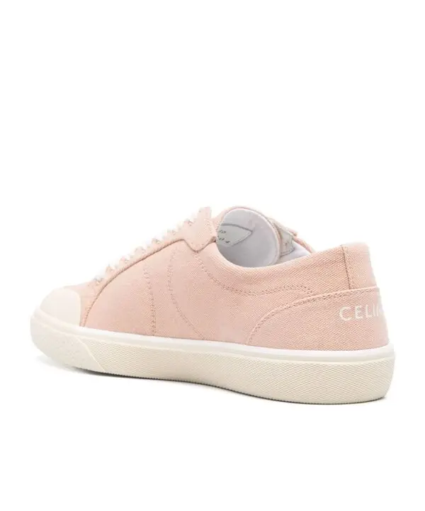 Celine Alan Triomphe Canvas Sneakers - Nude