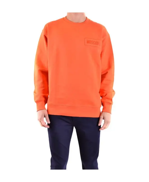 Moschino Crewneck Sweatshirt With Chest Logo Detail