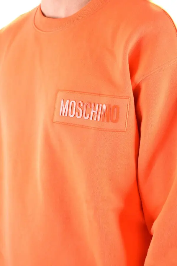 Moschino Crewneck Sweatshirt With Chest Logo Detail