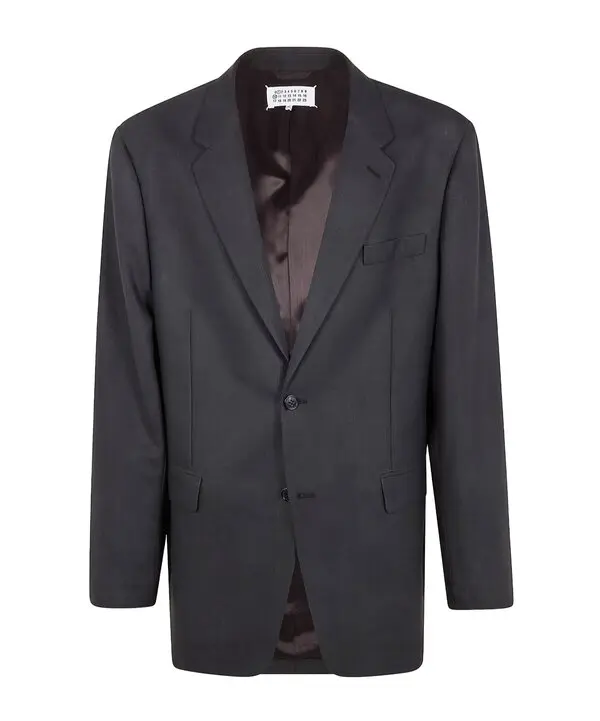 MAISON MARGIELA Single-breasted Jacket - Dark Brown