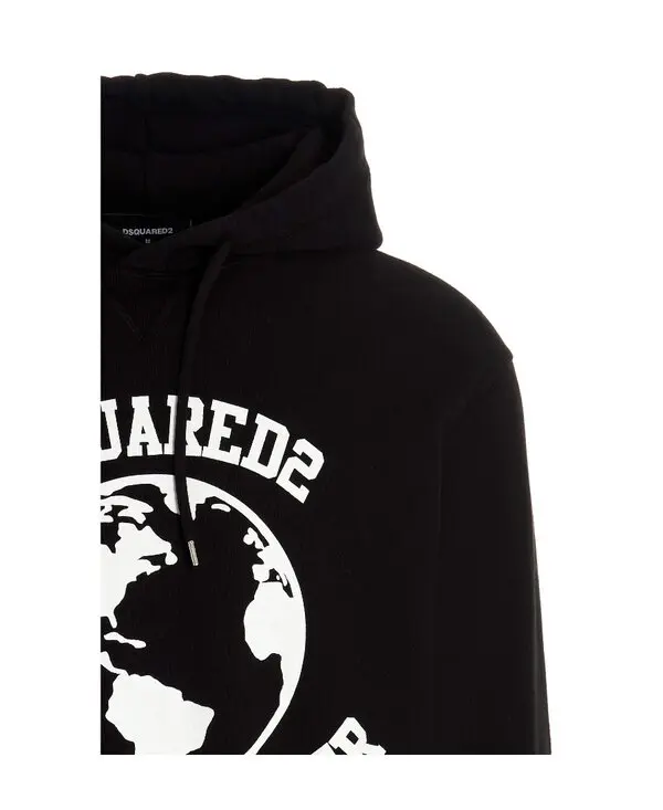 Dsquared2 Globetrotter Logo Hoodie