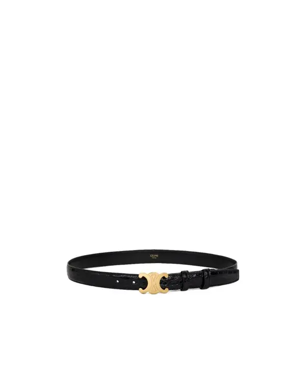 Celine Medium Triomphe Belt In Alligator