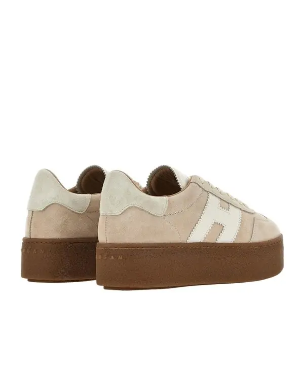 Hogan Side H Patch Platform Sneakers - Ivory