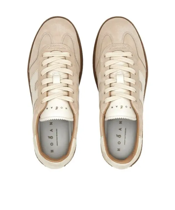 Hogan Side H Patch Platform Sneakers - Ivory