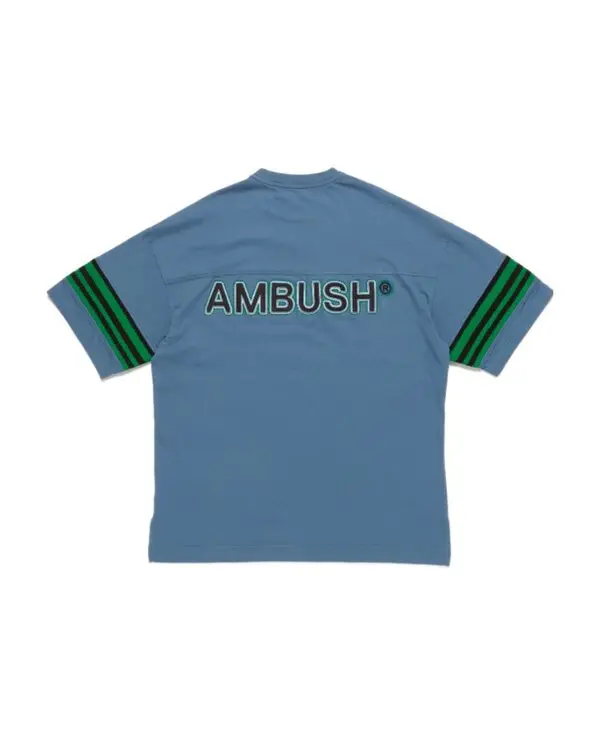 AMBUSH Logo Stripe Detailed Crewneck T-shirt