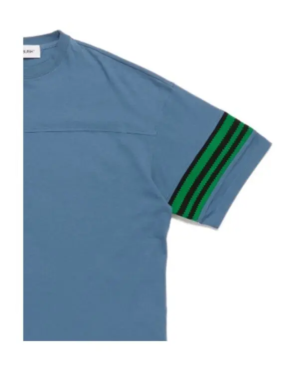 AMBUSH Logo Stripe Detailed Crewneck T-shirt