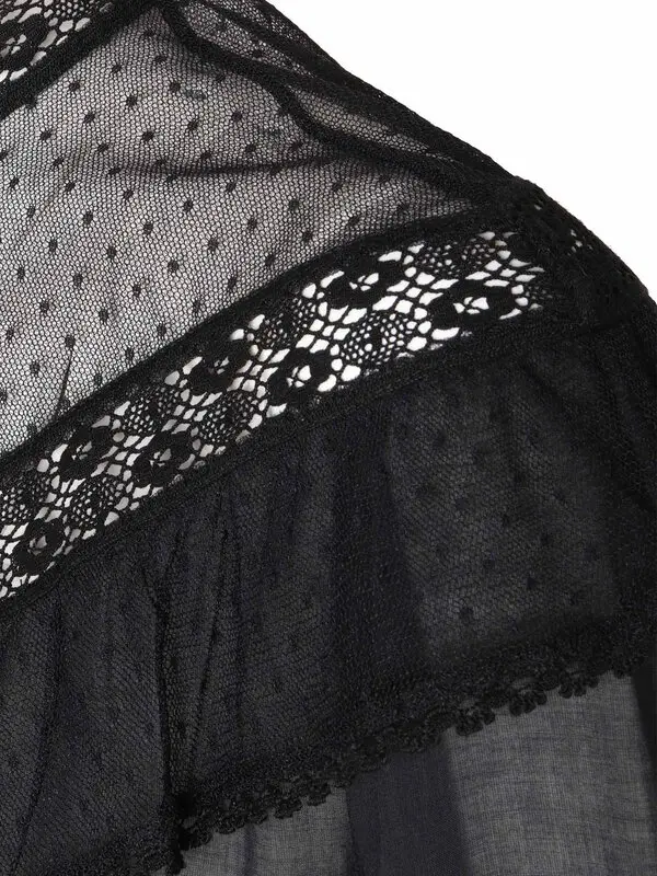 Max Mara Lace Button-up Top