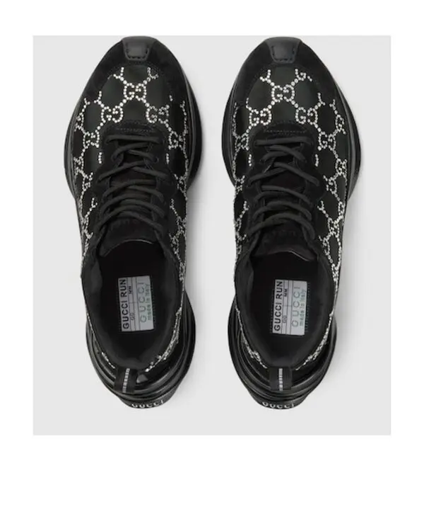 Gucci Run Gg Crystal Mesh Sneakers