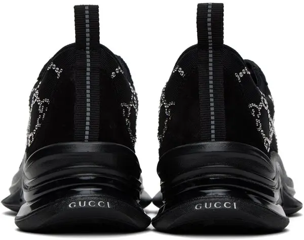 Gucci Run Gg Crystal Mesh Sneakers