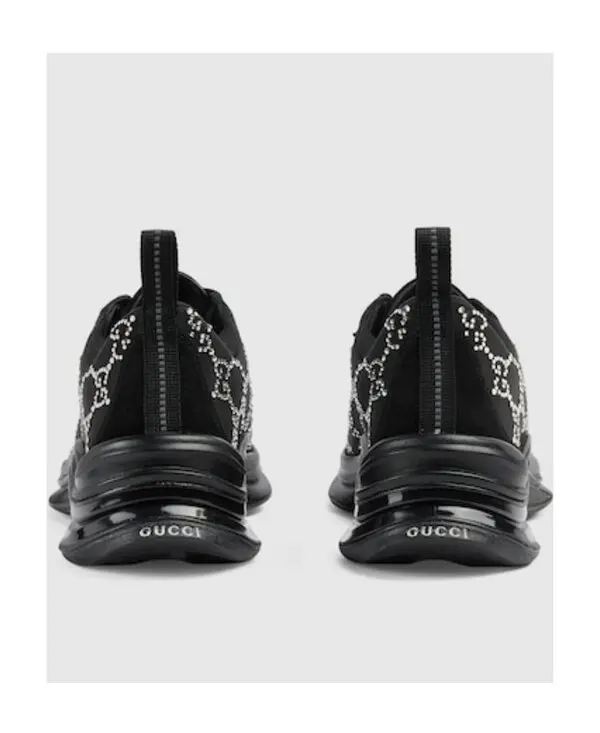 Gucci Run Gg Crystal Mesh Sneakers