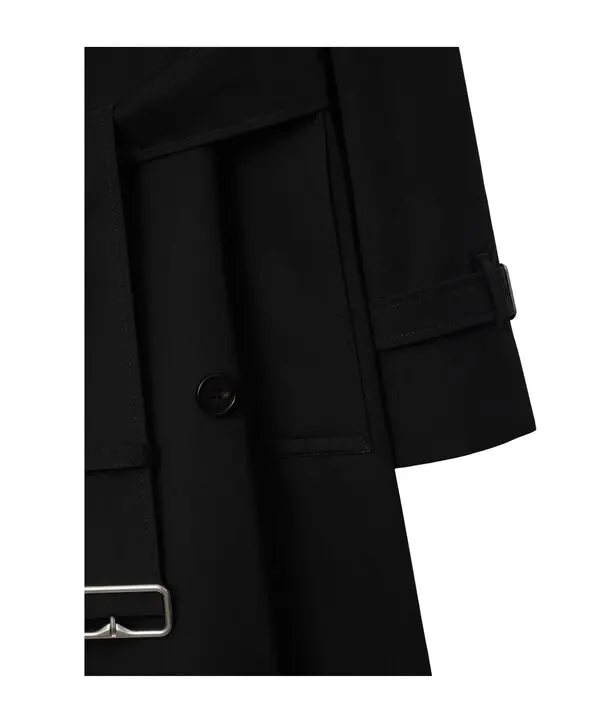 Burberry Double Breasted Belted Waistcoat