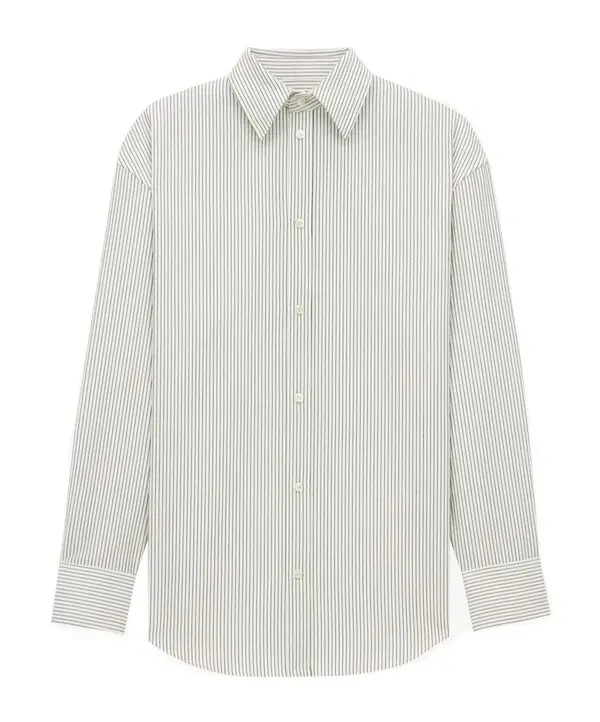 Saint Laurent Cassandre Striped Button-up Shirt - No