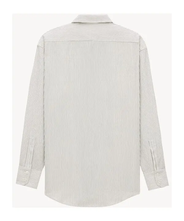 Saint Laurent Cassandre Striped Button-up Shirt