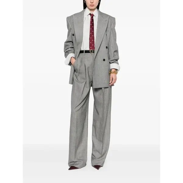 Saint Laurent Cassandre Striped Button-up Shirt