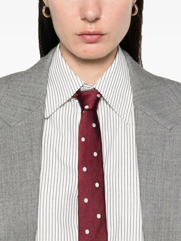 Saint Laurent Cassandre Striped Button-up Shirt