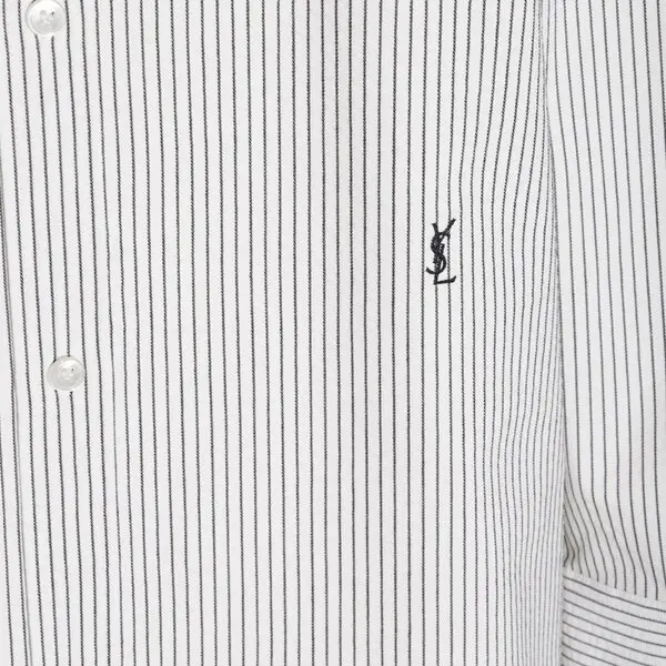 Saint Laurent Cassandre Striped Button-up Shirt