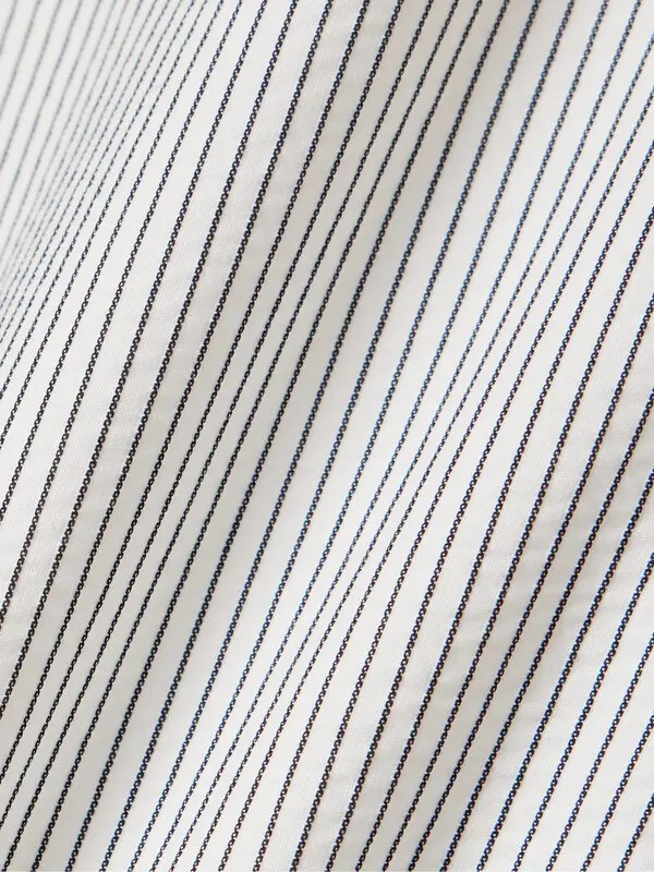 Saint Laurent Cassandre Striped Button-up Shirt