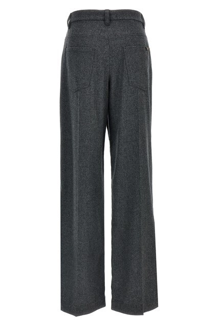Brunello Cucinelli High-waist Wide-leg Tailored Trousers