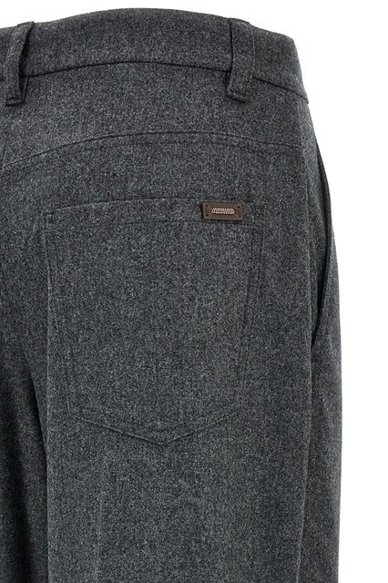Brunello Cucinelli High-waist Wide-leg Tailored Trousers